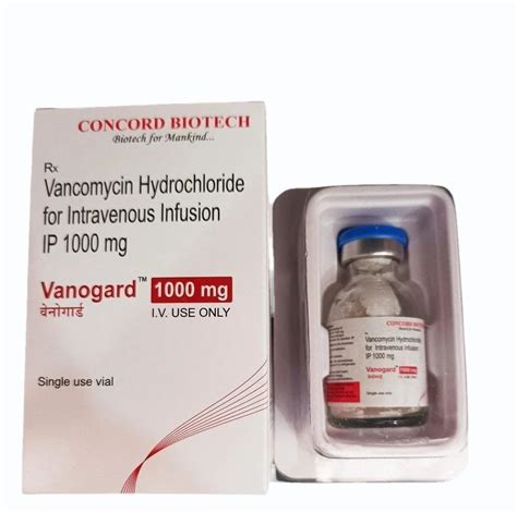 Vancomycin Hydrochloride Intravenous Infusion 1000 Mg Treatment