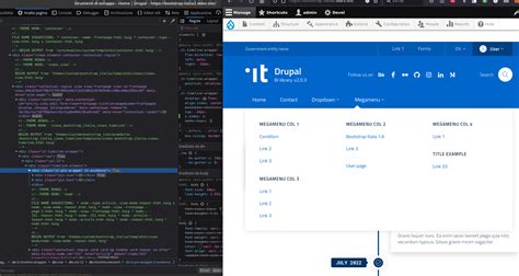 Timeline Z Index VS Megamenu Issue 712 Italia Bootstrap Italia