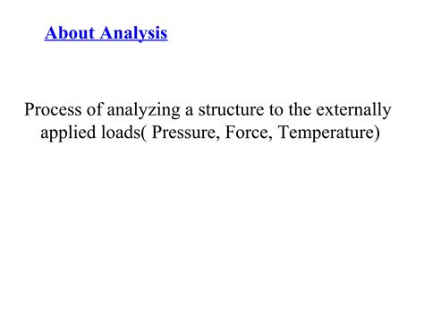 FEA Using Ansys PPT Physics Science