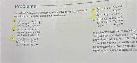 Solved Problems In Each Of Problems 1 Through 5 Either Chegg Com