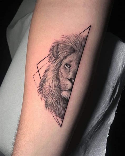 Minimalist Lion Tattoo Ideas For Men And Women Simple Elegant And