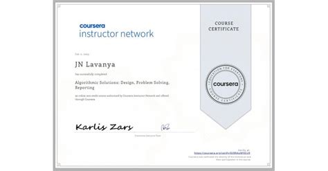 🎉 Im Thrilled To Share That Ive Successfully Completed The Coursera Course Algorithmic