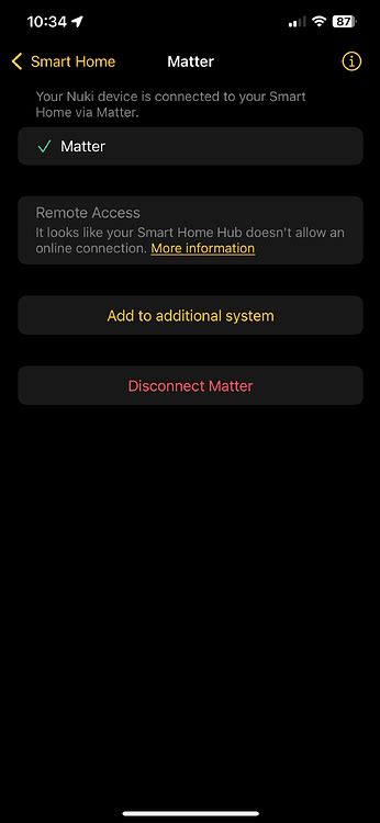 Nuki Remote Access Not Working Matterthread Home Assistant Community