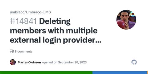 Deleting Members With Multiple External Login Providers Throws Sql
