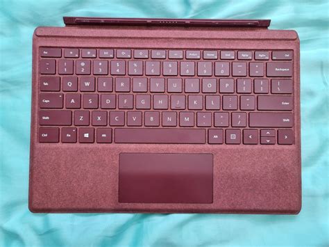 Microsoft Surface Pro Type Cover Burgundy Keyboard Computers Tech Laptops Notebooks On
