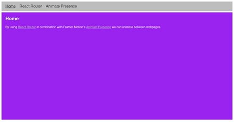 ⚡️ Framer Motion 🚦 React Router With Animation Codesandbox