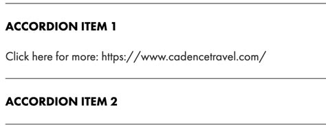Clickable Hyperlink In Accordion Description Customize With Code