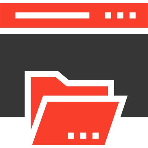 Css Design Edit Folder Red Web Icon