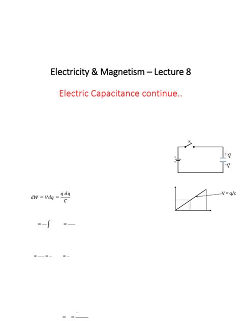 Lecture 8 Pdf Capacitor Dielectric