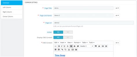 Prestashop Page Maker Module By Knowband User Manual