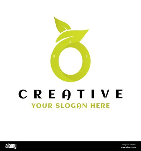 Letter O Logo Design Template Initial O Letter Logo With Leaf O