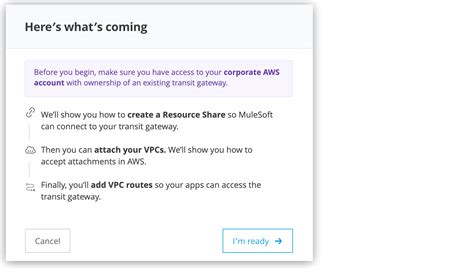 Attach To Transit Gateways Mulesoft Documentation