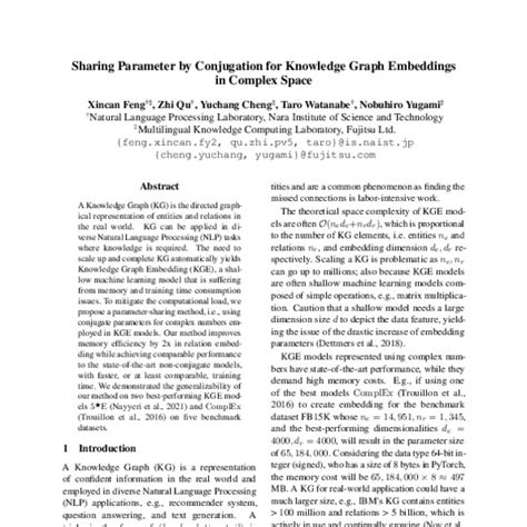 Sharing Parameter By Conjugation For Knowledge Graph Embeddings In