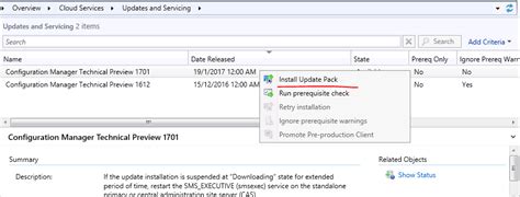 SCCM Configmgr Technical Preview Update Available All About Endpoint Management