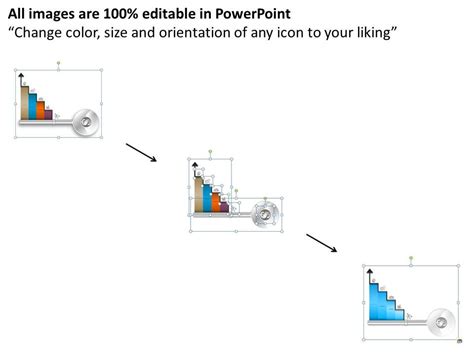 Bar Graph With Text Boxes For Data Display Powerpoint Template PowerPoint Slide Images