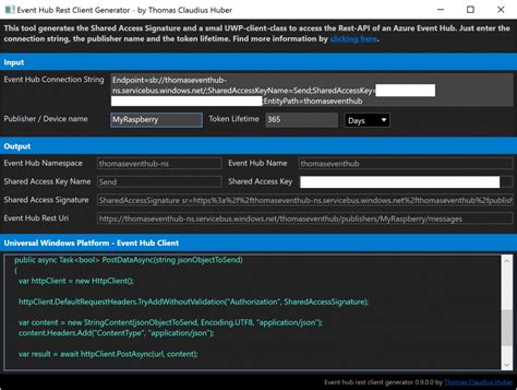Calling The Azure Event Hub Rest Api From Uwp Wpf And Any Other Net Core Client Thomas