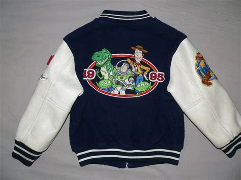 Vtg 90s 1995 Pixar Toy Story Letterman Jacket Coat Youth Small Disney