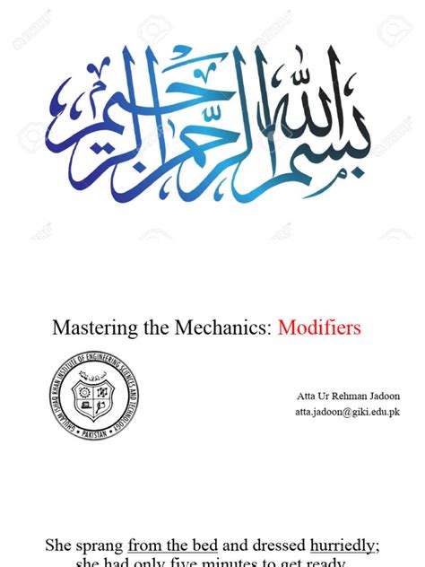 Lecture 18 Modifiers 1 Download Free Pdf Adverb Adjective