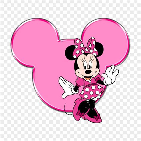 Minnie Mouse Character With Pink Mickey Head Png Citypng