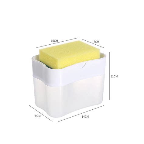 Pumpclean 2 в 1 дозатор държач за гъба и дозатор за препарат за миене