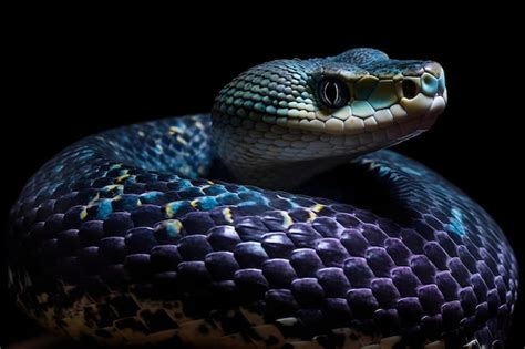 Premium Ai Image Close Up Of A Python Generative Ai