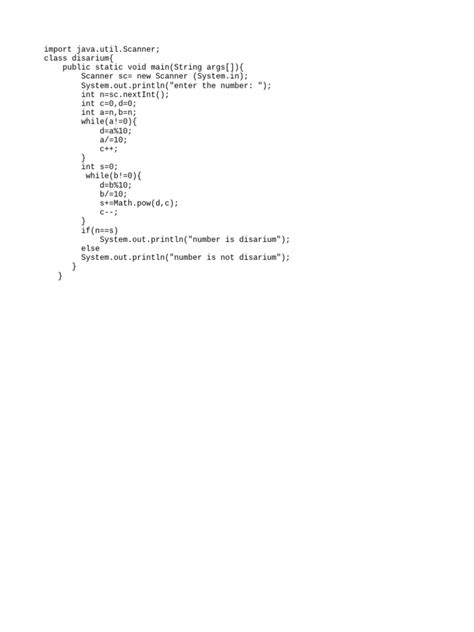 Check Disarium Number In Java Pdf