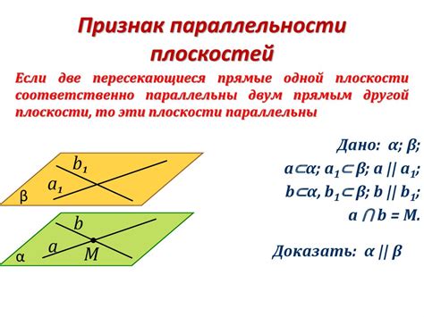 Параллельность плоскостей - online presentation
