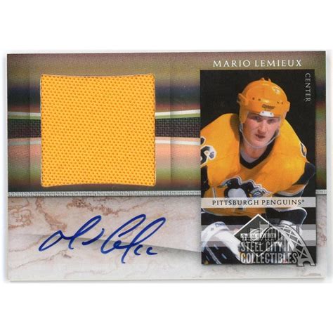 Mario Lemieux 2010 11 Panini Limited Patch Autograph Card 22 4549
