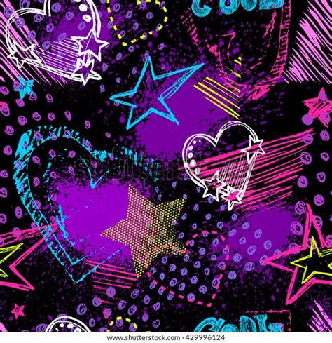 Abstract Seamless Chaotic Pattern Urban Geometric Stock Vector Royalty Free 429996124