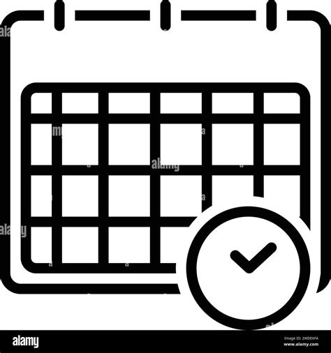Icon For Time Table Calendar Stock Vector Image And Art Alamy