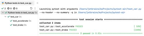 Using Pytest Jetbrains Fleet Documentation