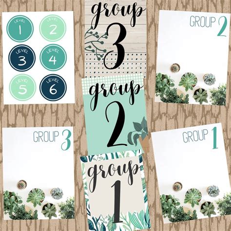 Modern Botanical Classroom Decor Bundle Natural Classroom Decorations