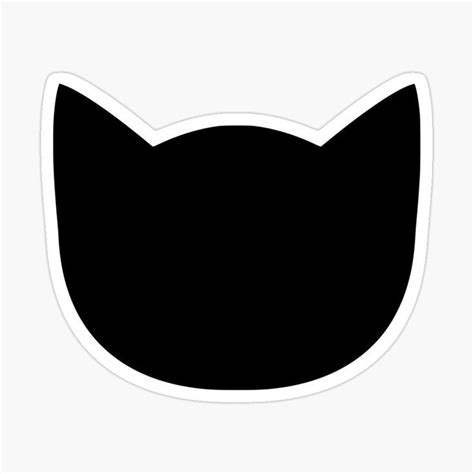 Cute Cat Head Sticker