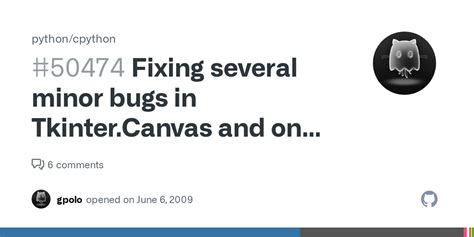 fixing several minor bugs in tkinter canvas and one in misc configure · issue 50474 · python