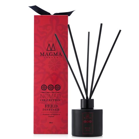 Black Oud Reed Diffuser With Essential Oils 100ml Magma London
