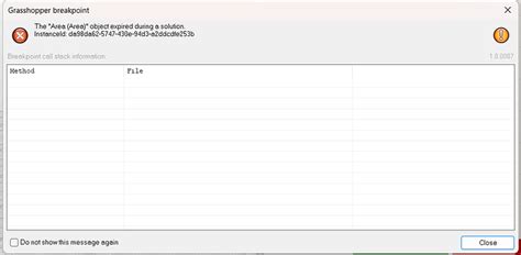 Grasshopper Breakpoint Object Expired For All Objects Grasshopper