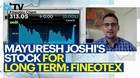 Market Today Market Expert Mayuresh Joshi Bullish On Chemical Sector For Long Term Growth Bt