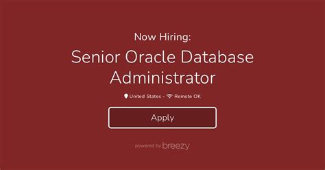 Senior Oracle Database Administrator At Kreative Technologies
