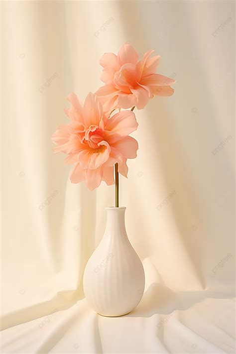 흰색 꽃병에 핑크 꽃 배경 배경 화면 및 일러스트 무료 다운로드 Pngtree