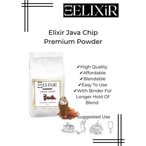Elixir Java Chip Premium Powder With Binder 1kg Shopee Philippines Elixir Java Chip Premium Powder With Binder 1kg Shopee Philippines