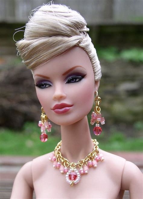 Barbie Doll Jewelry Necklace Earrings Bracelet Fits Silkstone