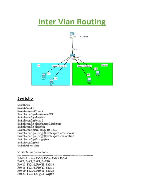 10 Inter Vlan Routing Download Free Pdf Router Computing