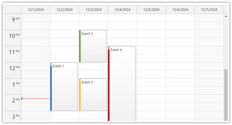 Responsive Column Width Event Calendar Daypilot Documentation