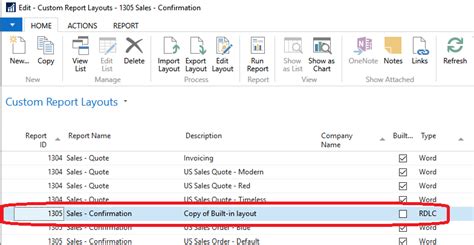 Working With Custom Report Layouts In Microsoft Dynamics Business Central Or Nav Archerpoint