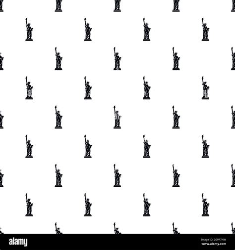 Statue Of Liberty Pattern Simple Style Stock Vector Image And Art Alamy