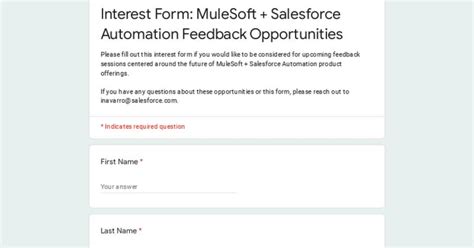 Andrew Shanks On Linkedin Interest Form Mulesoft Salesforce Automation Feedback Opportunities