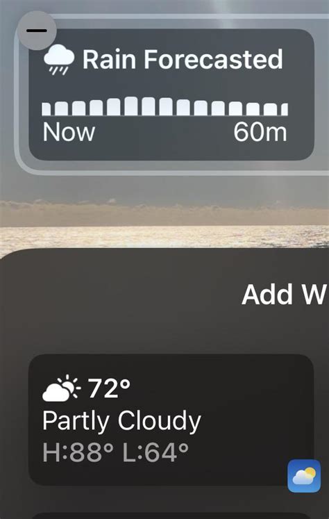 Why Does The Temp Widget Not Show Me The Temperature But The Rain