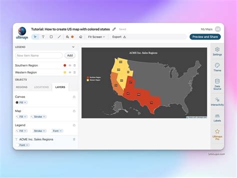 How To Create Us Map With Colored States — Ultimaps Docs