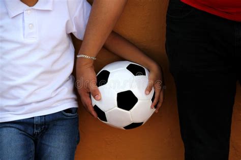 Latino Dad And Son Share Their Love For Soccer They Take A Ball With