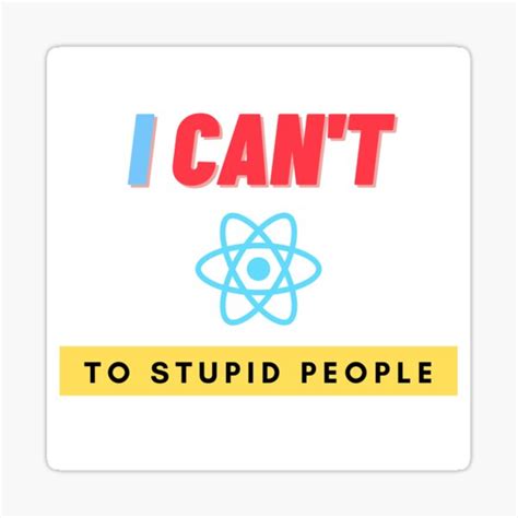 Reactjs Web Developer Sticker For Sale By Rajmun Redbubble